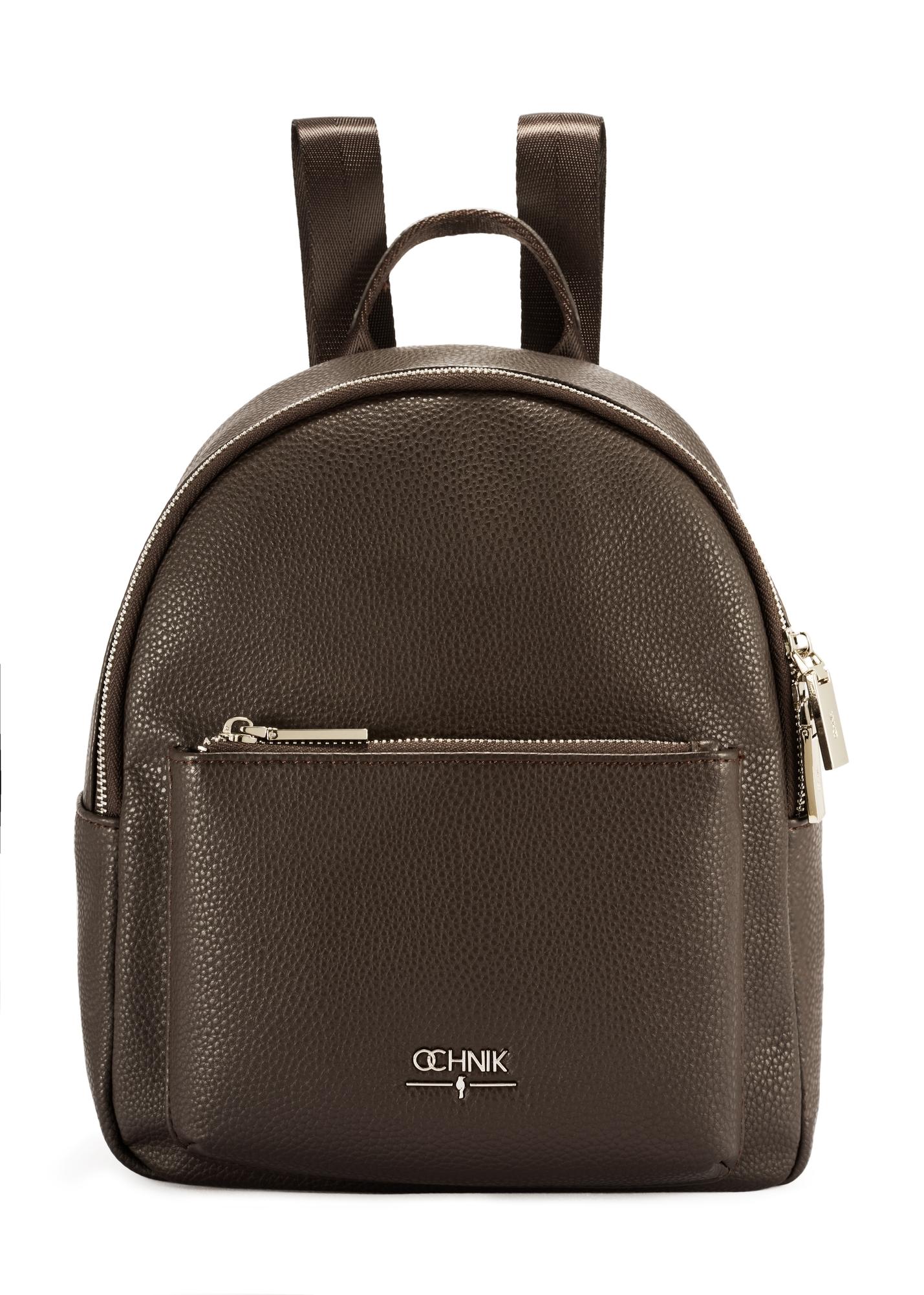 Dark brown women's backpack TOREC-0996A-89(Z25) | OCHNIK